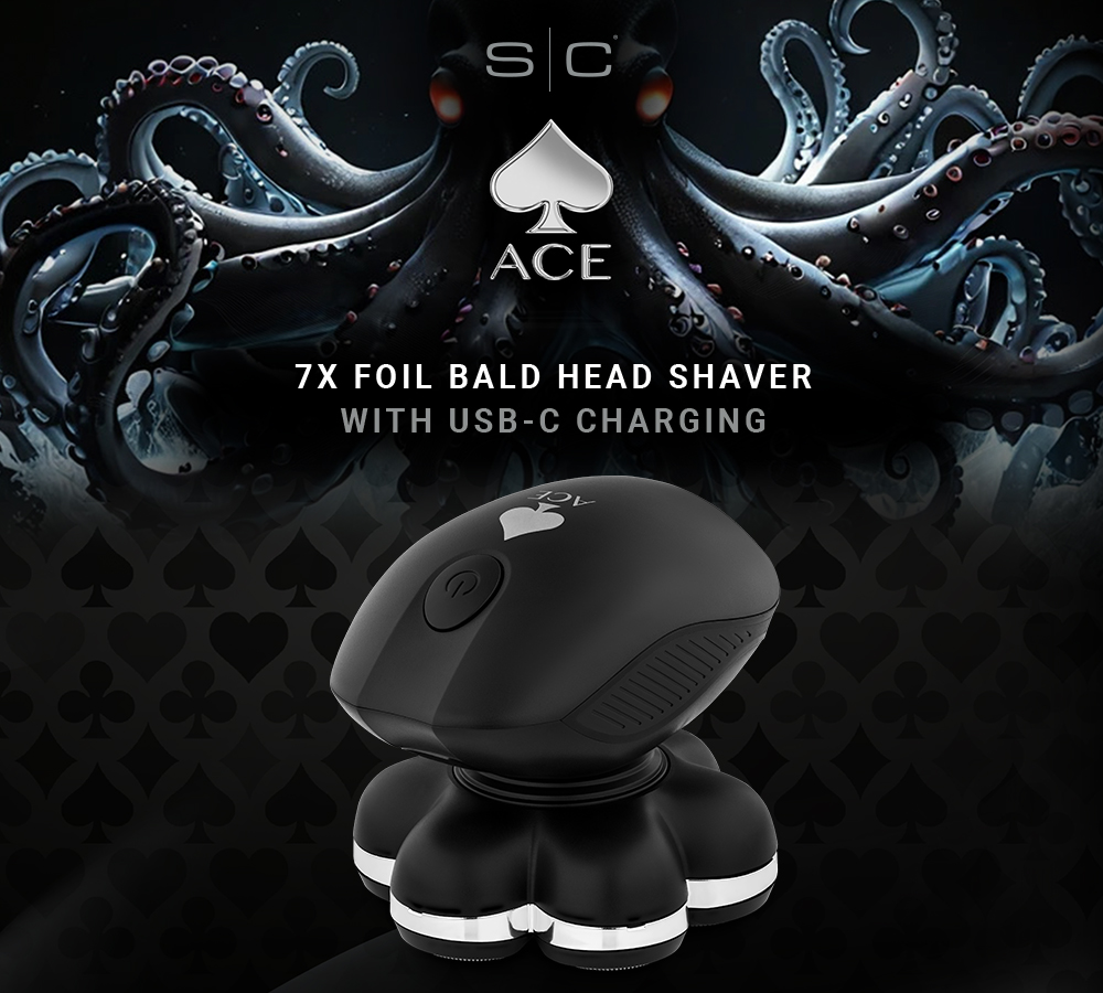 Ace Bald Head Shaver 7x Foil Bald Head Cordless Shaver