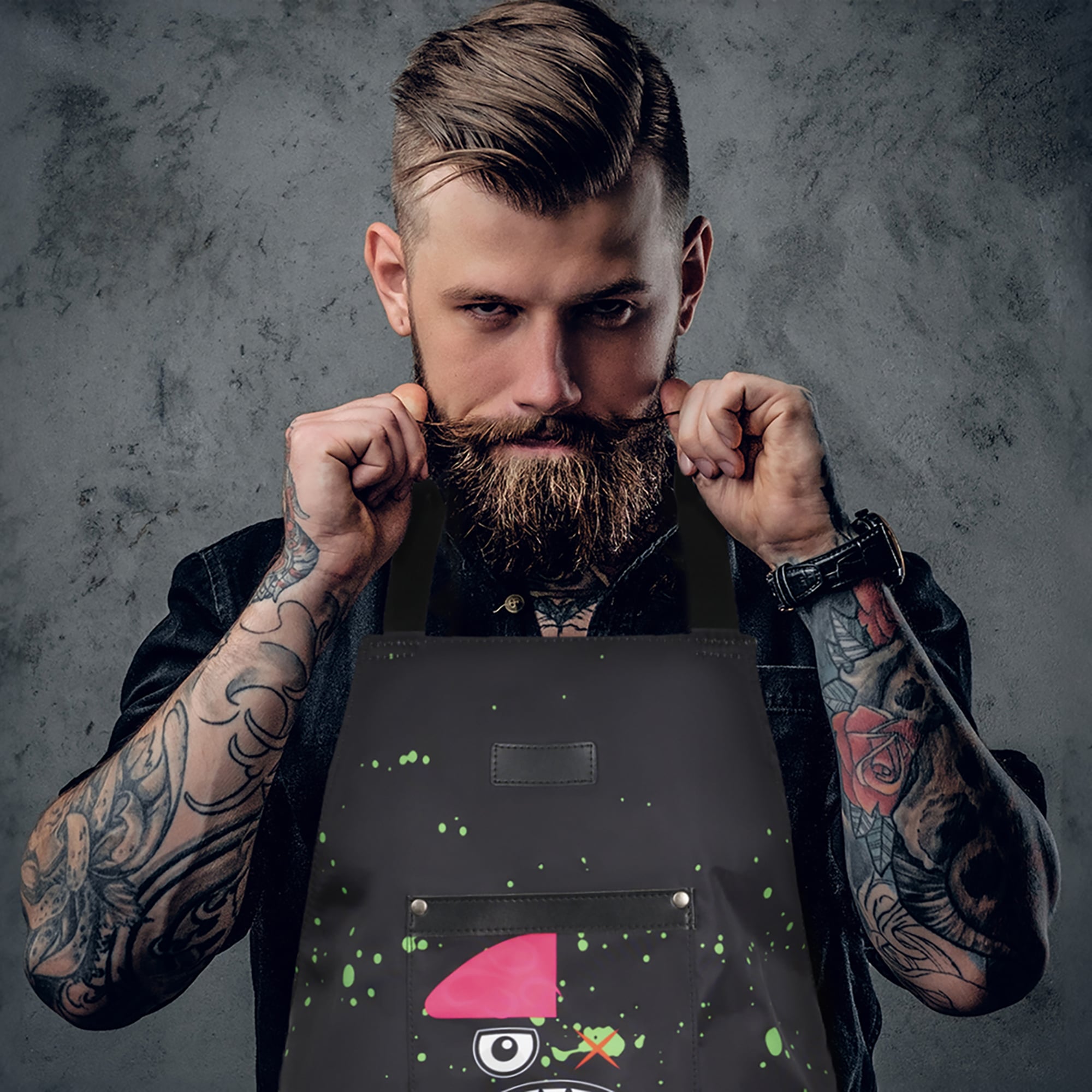 Waterproof Barber Salon Apron With Adjustable Straps | StyleCraft