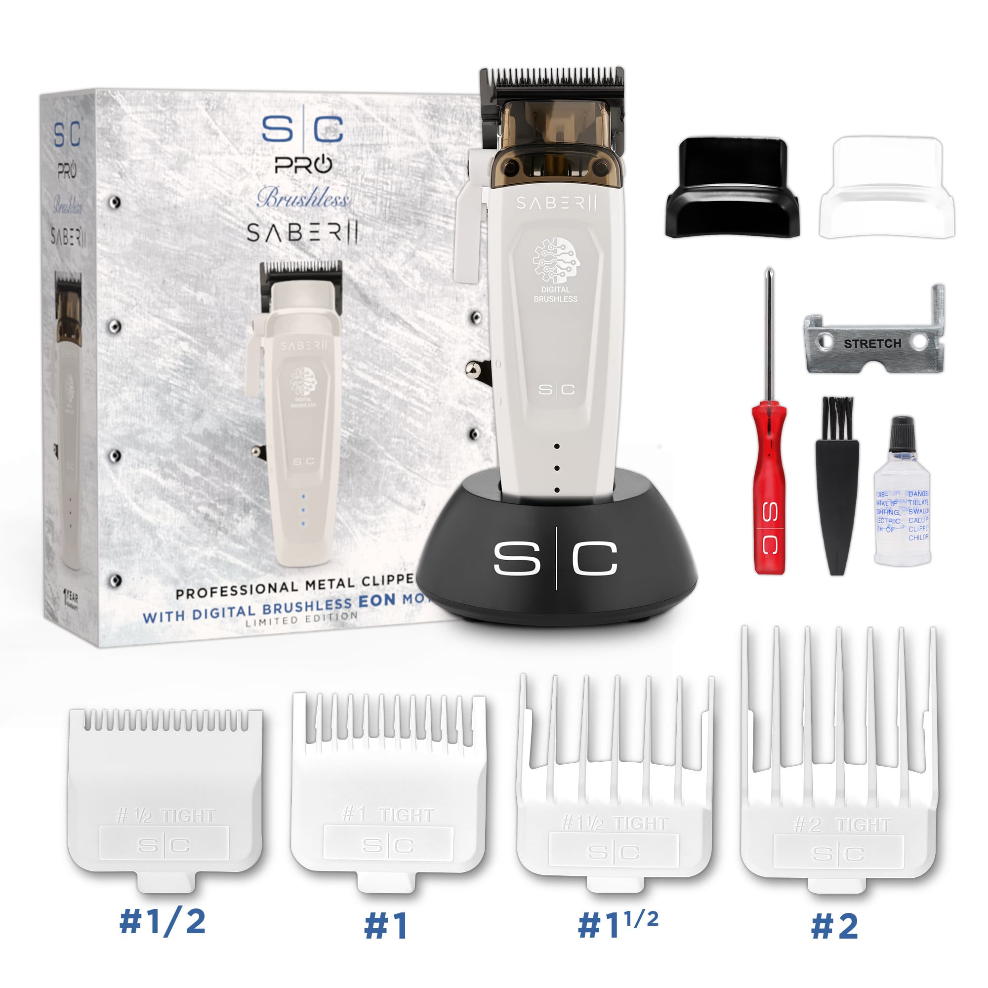 Saber 2 Professional Hair Clipper with EON Digital Brushless Motor