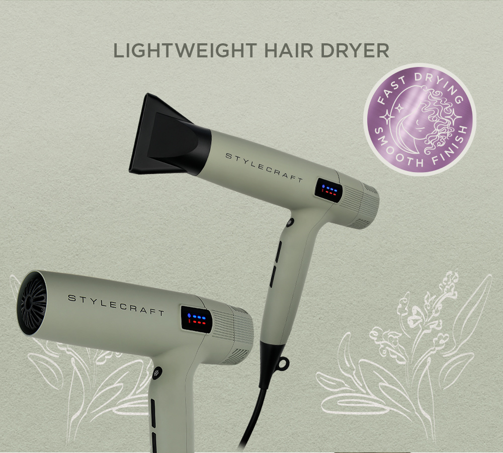 Sage Professional Lightweight Hair Dryer with Digital LED Display ...
