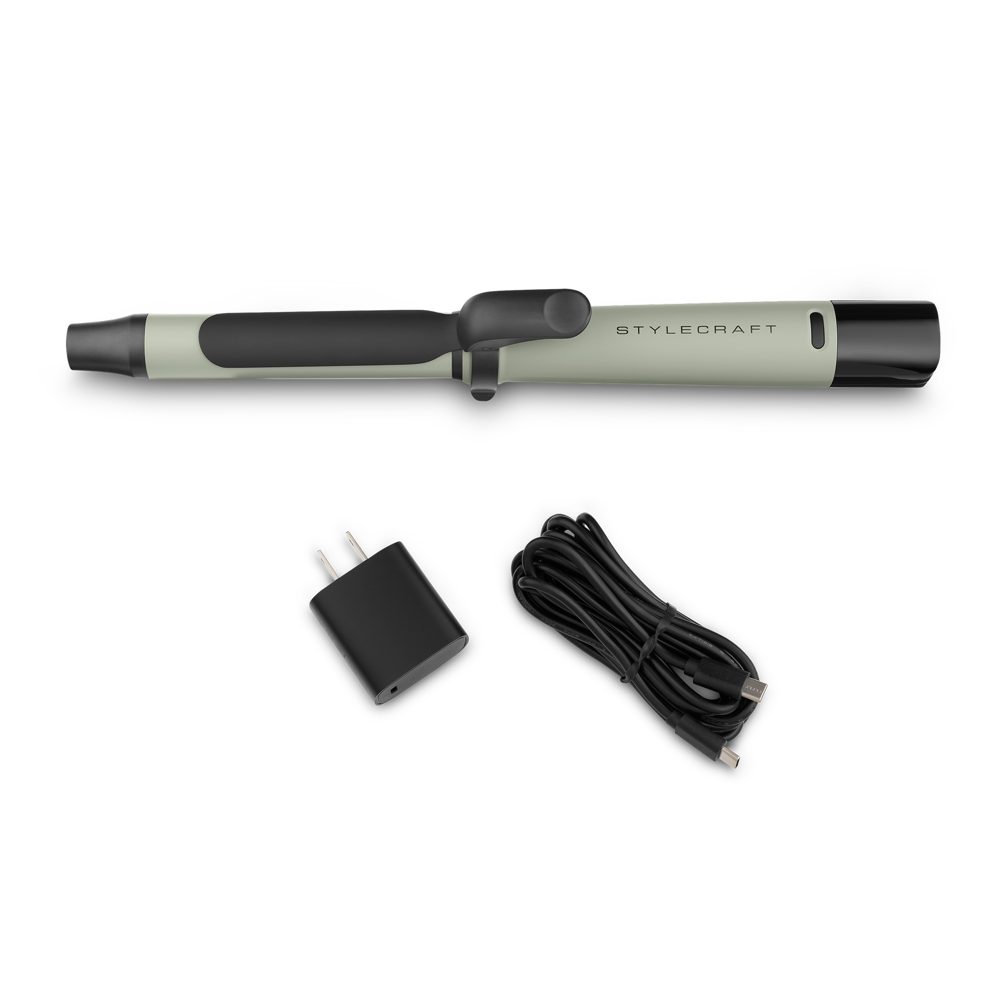 Sage Professional 1” Cordless Curling Iron & Wand with Removable Clamp ...